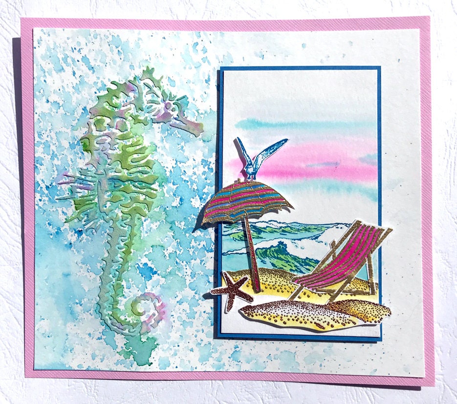 Ocean Wave - Rough Sea - Surf- CLING Rubber Stamp by Cherry Pie P441 - Etsy