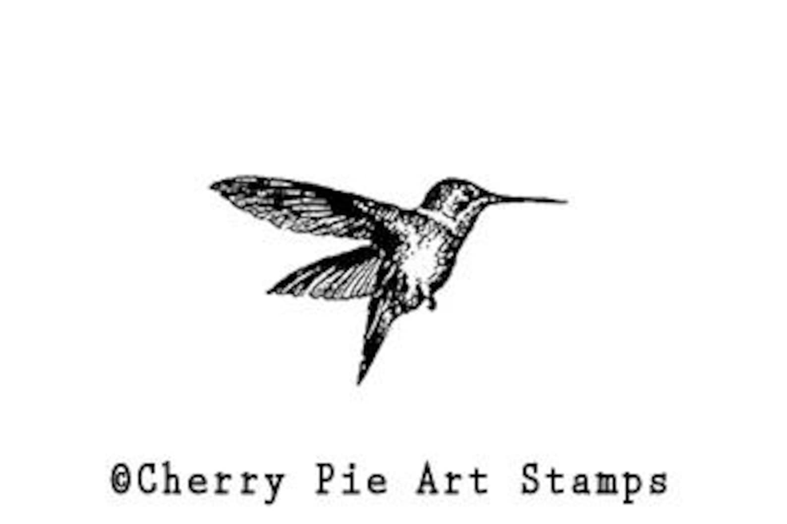 HUMMINGBIRD Cling Rubber STAMP by Cherry Pie C117 - Etsy