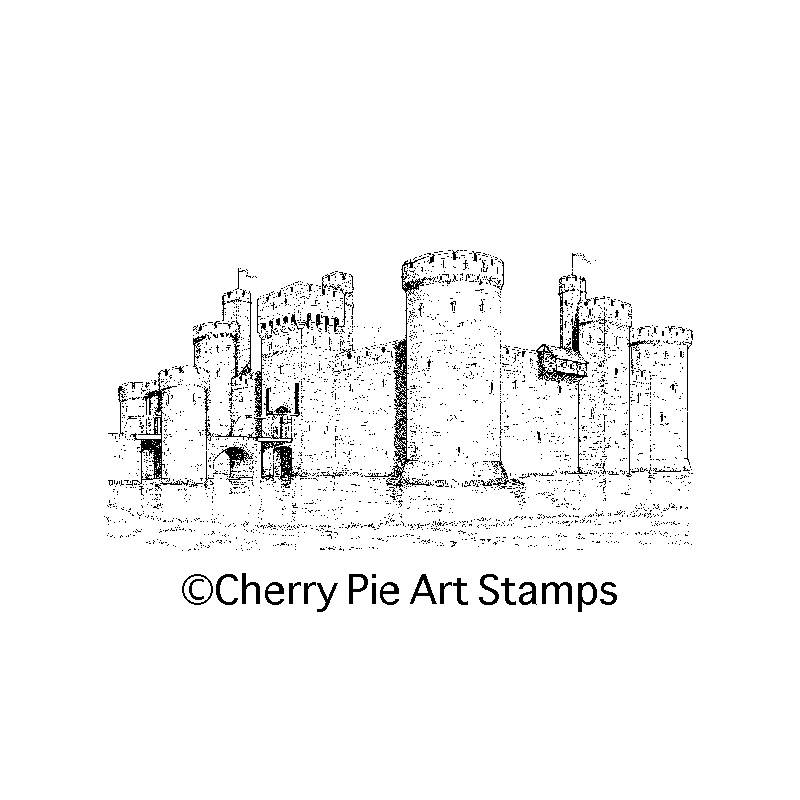 Bodiam CASTLE England UK Cling Rubber STAMP N380 - Etsy