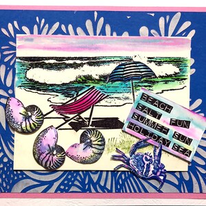 Rough OCEAN, Sea, Waves, Seashore- Cling Rubber Stamp by Cherry Pie ...