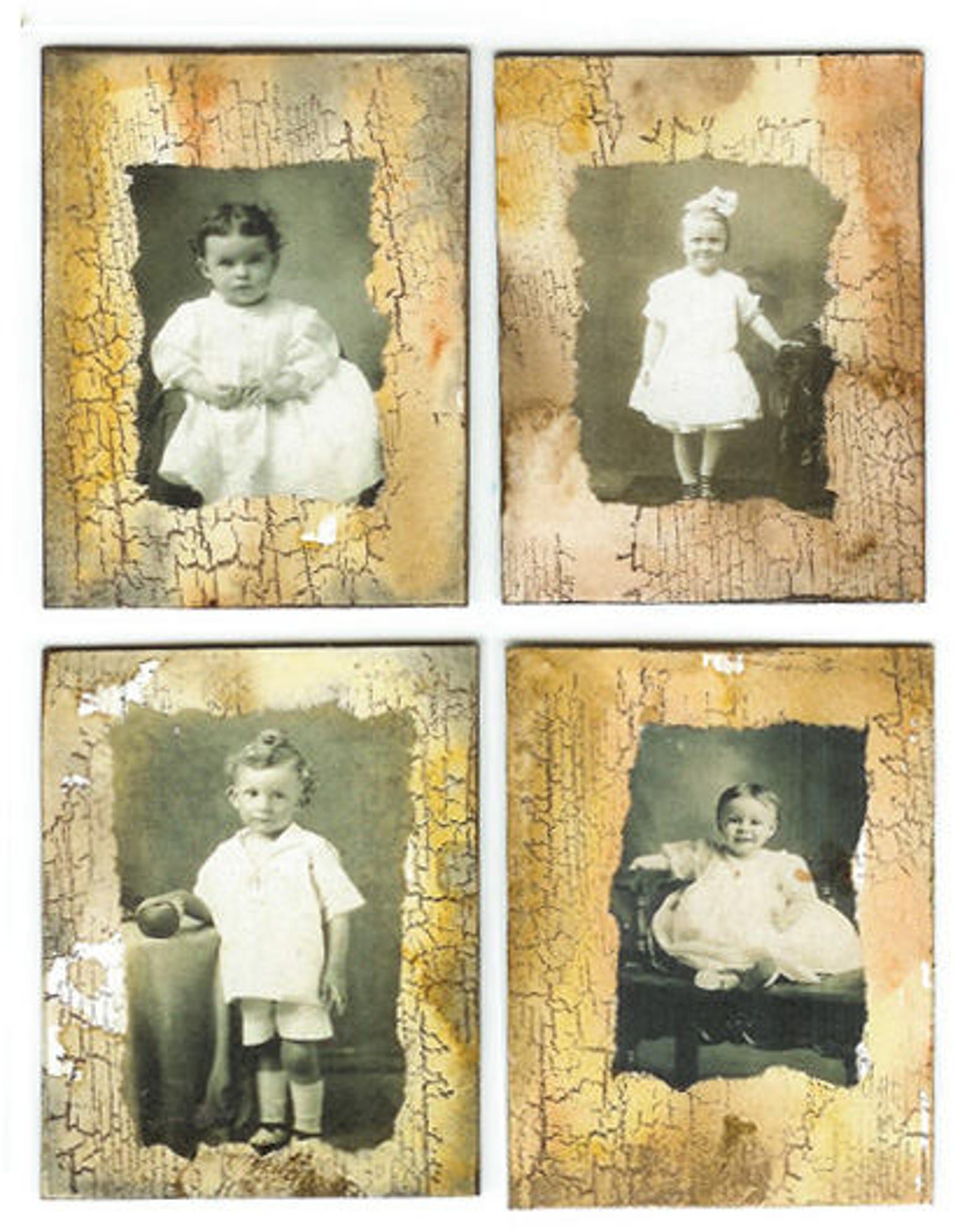 FINE CRACKLE Realistic Crackle Paint CLING Rubber Stamp by - Etsy