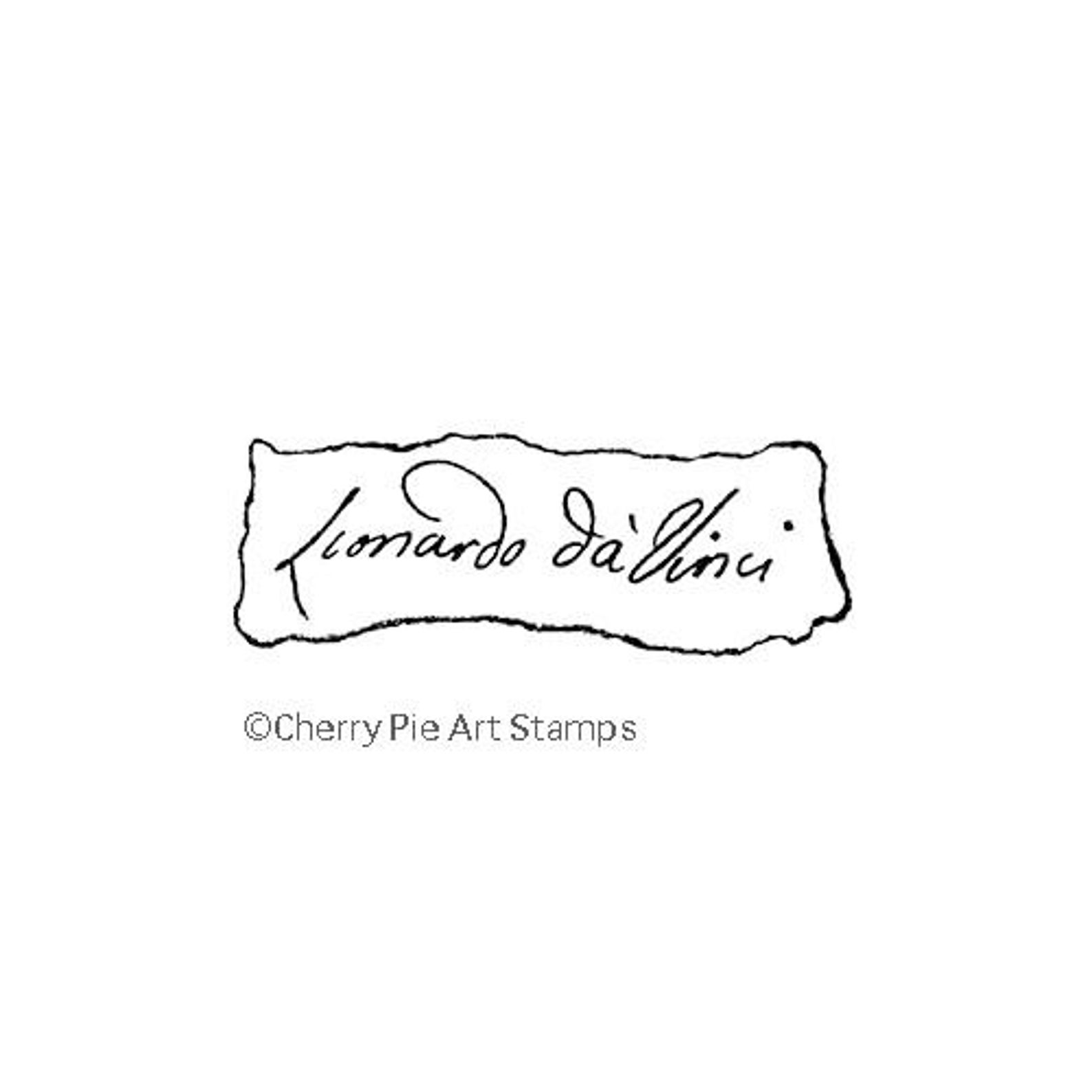 LEONARDO Da VINCI Signature Reversed Handwriting Cling - Etsy