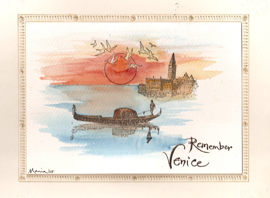 Venice Palaces, VENEZIA ITALY- CLING Rubber Stamp by Cherry Pie Art ...