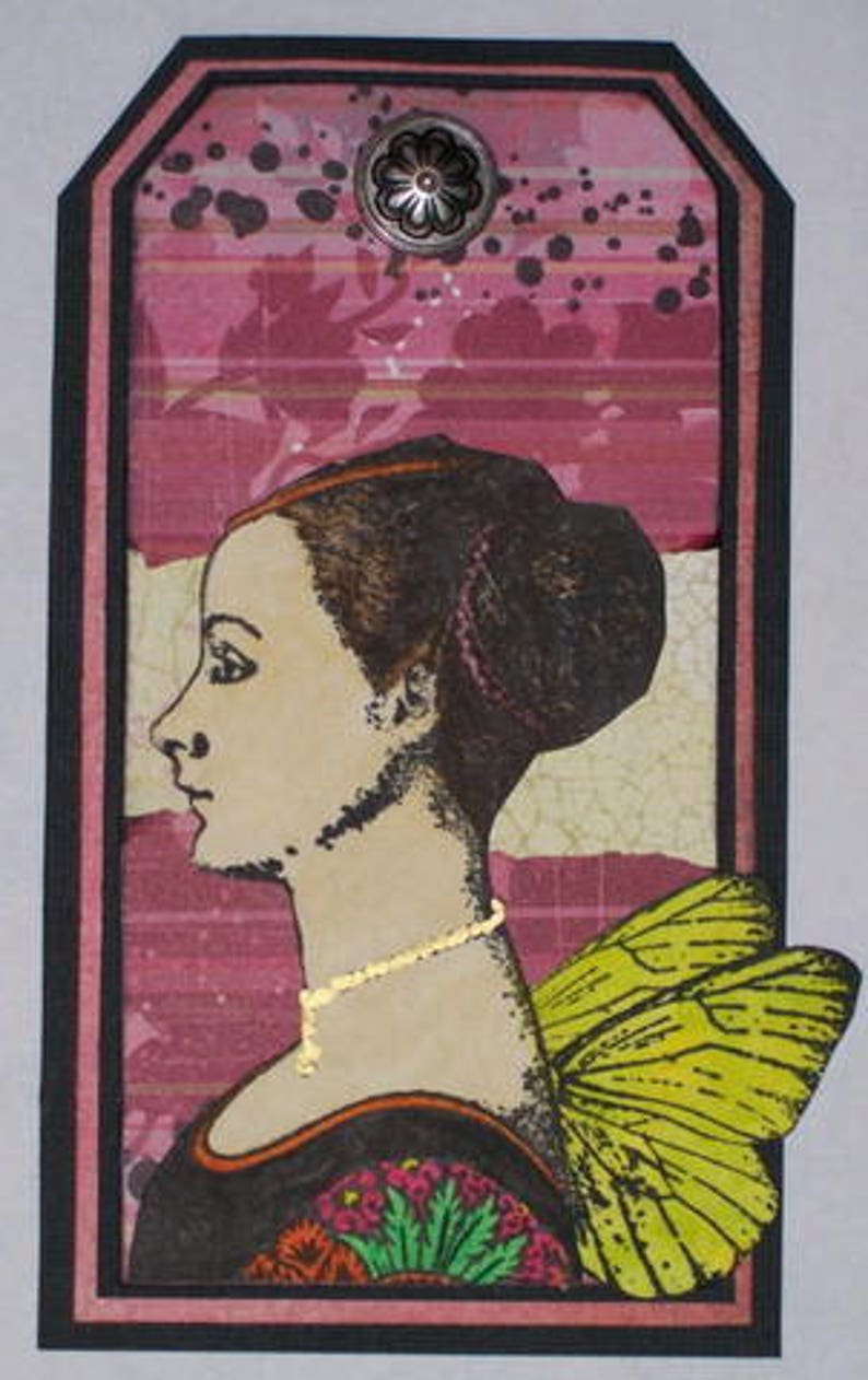 Renaissance Woman Cling Rubber STAMP by Cherry Pie R563 - Etsy