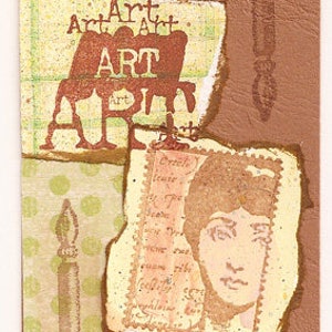ART Graphic Wording- CLING Rubber STAMP by Cherry Pie G222 - Etsy