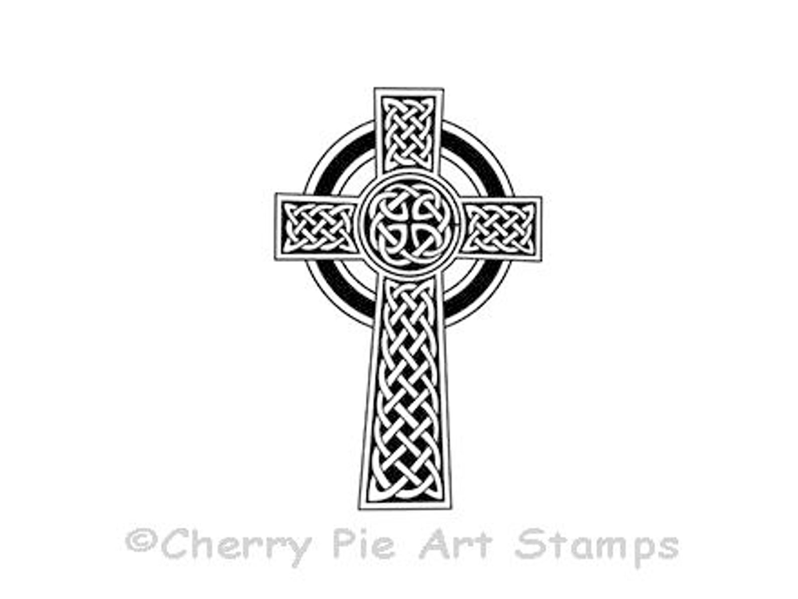 CELTIC CROSS Symbol Cling Rubber Stamp by Cherry Pie S J284 - Etsy