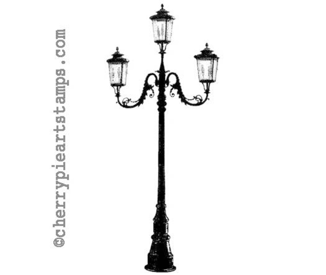 Venetian Lamp Post -venice Italy- CLING Rubber Stamp by Cherry Pie G230 ...