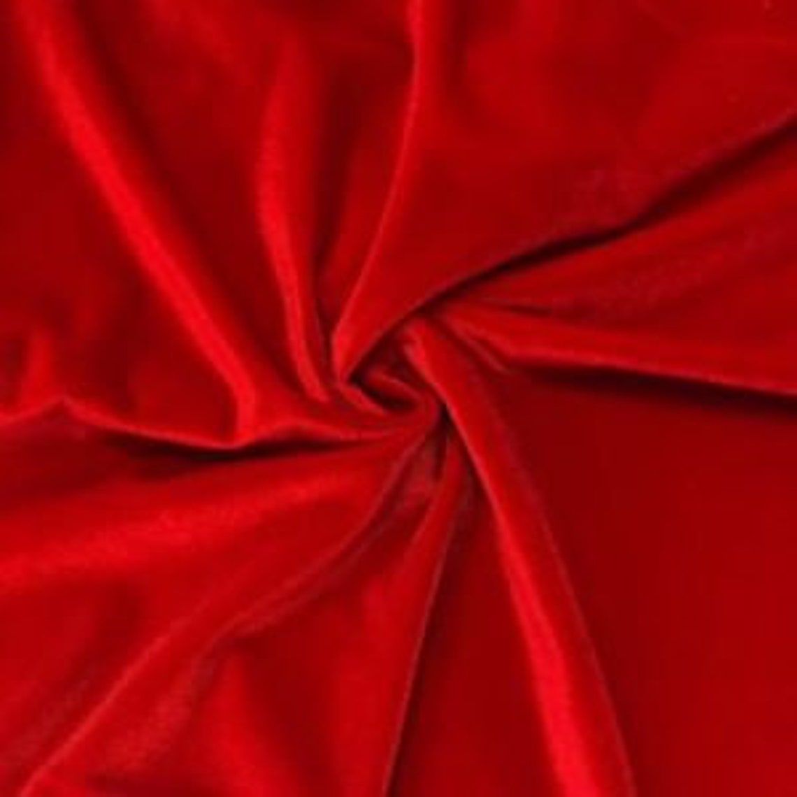 Red Silky Stretch Velvet Fabric, Velvet Fabric by the Yard, Limited ...