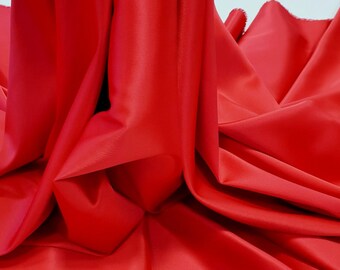 Eliza RED Shiny Heavy Bridal Wedding Satin Fabric by the Yard 10009 - Etsy
