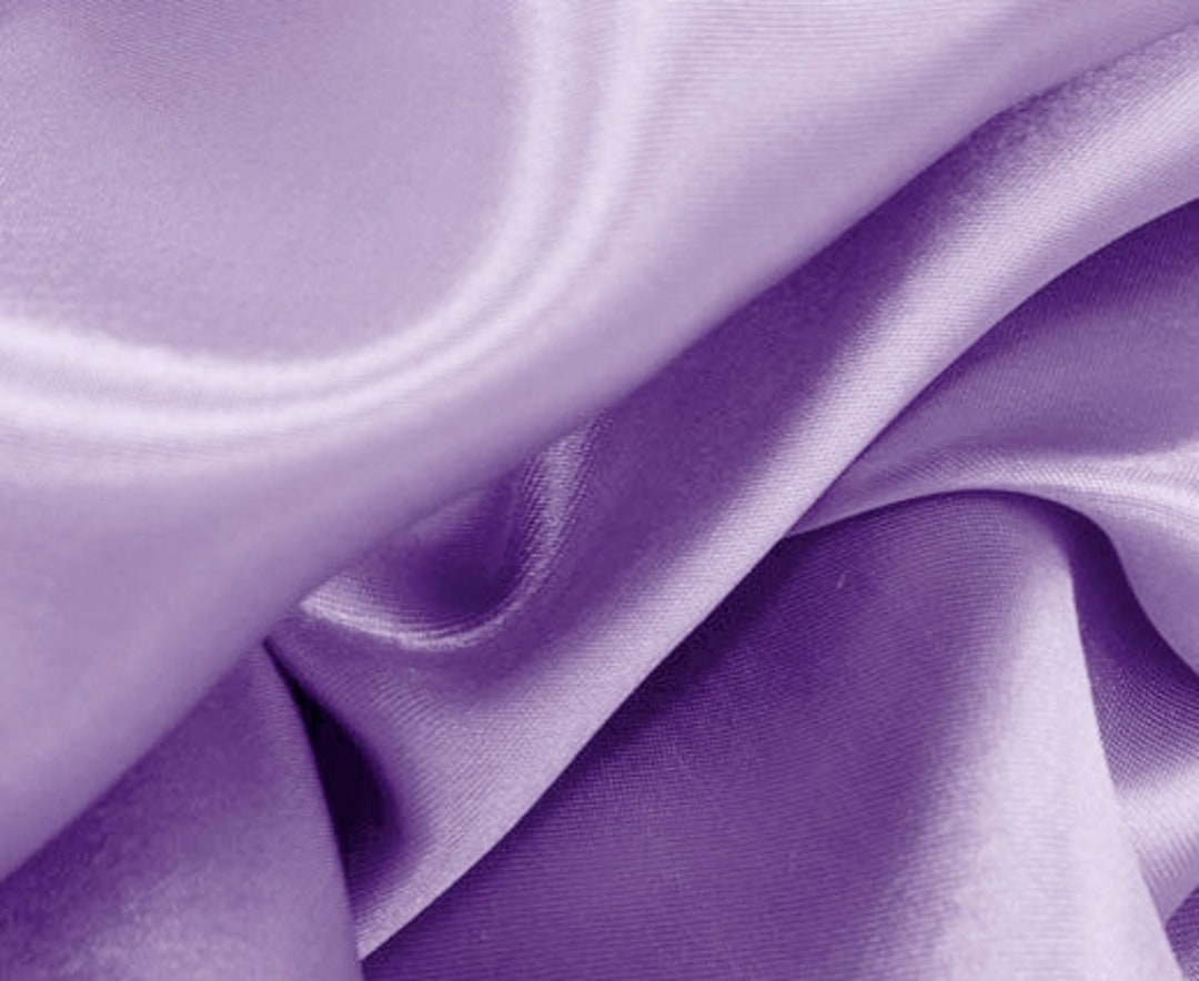 Lavender Silk Stretch Satin Fabric, Silk Luxury Lining Fabric, Wedding ...