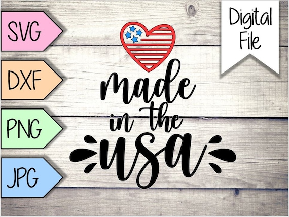USA Svg Made in the USA Svg America Svg American Flag Svg | Etsy