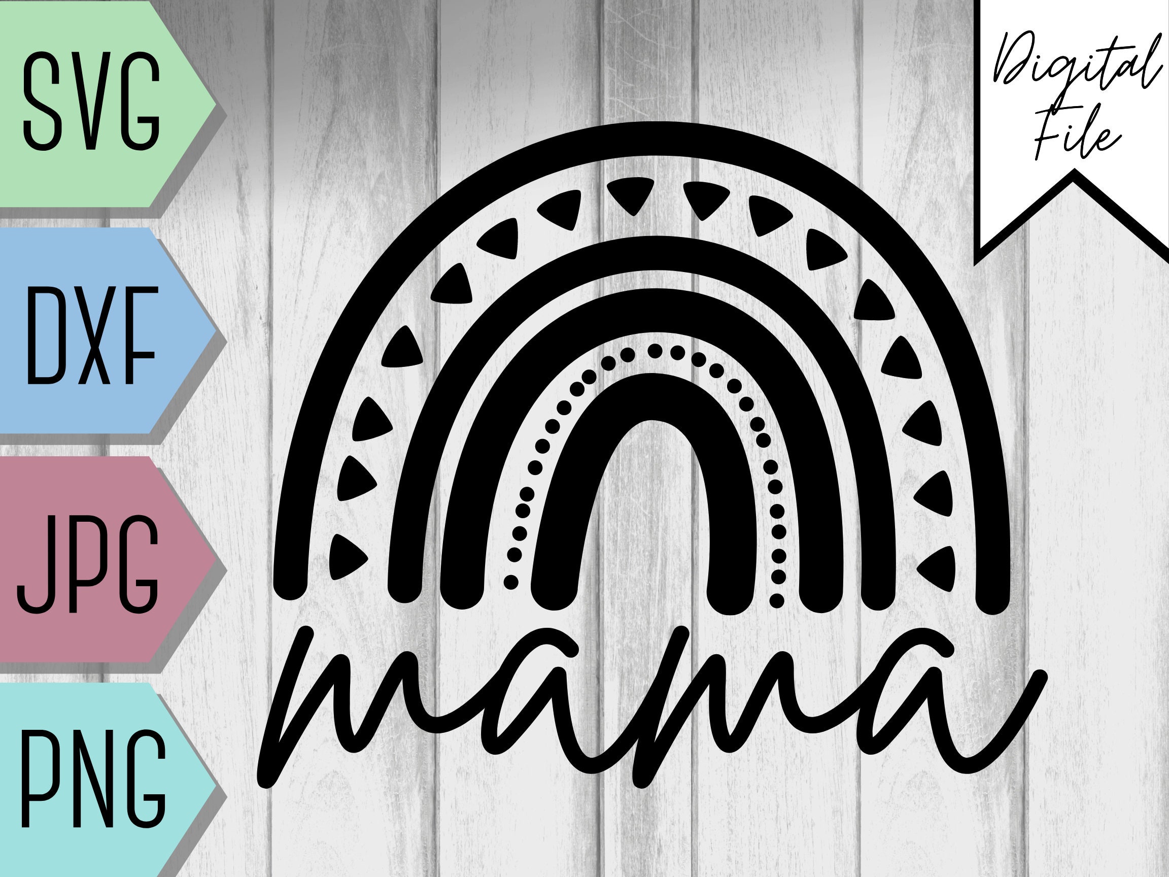 Mama Shirt Svg Mama Rainbow Svg Mama Rainbow Design Mama | Etsy