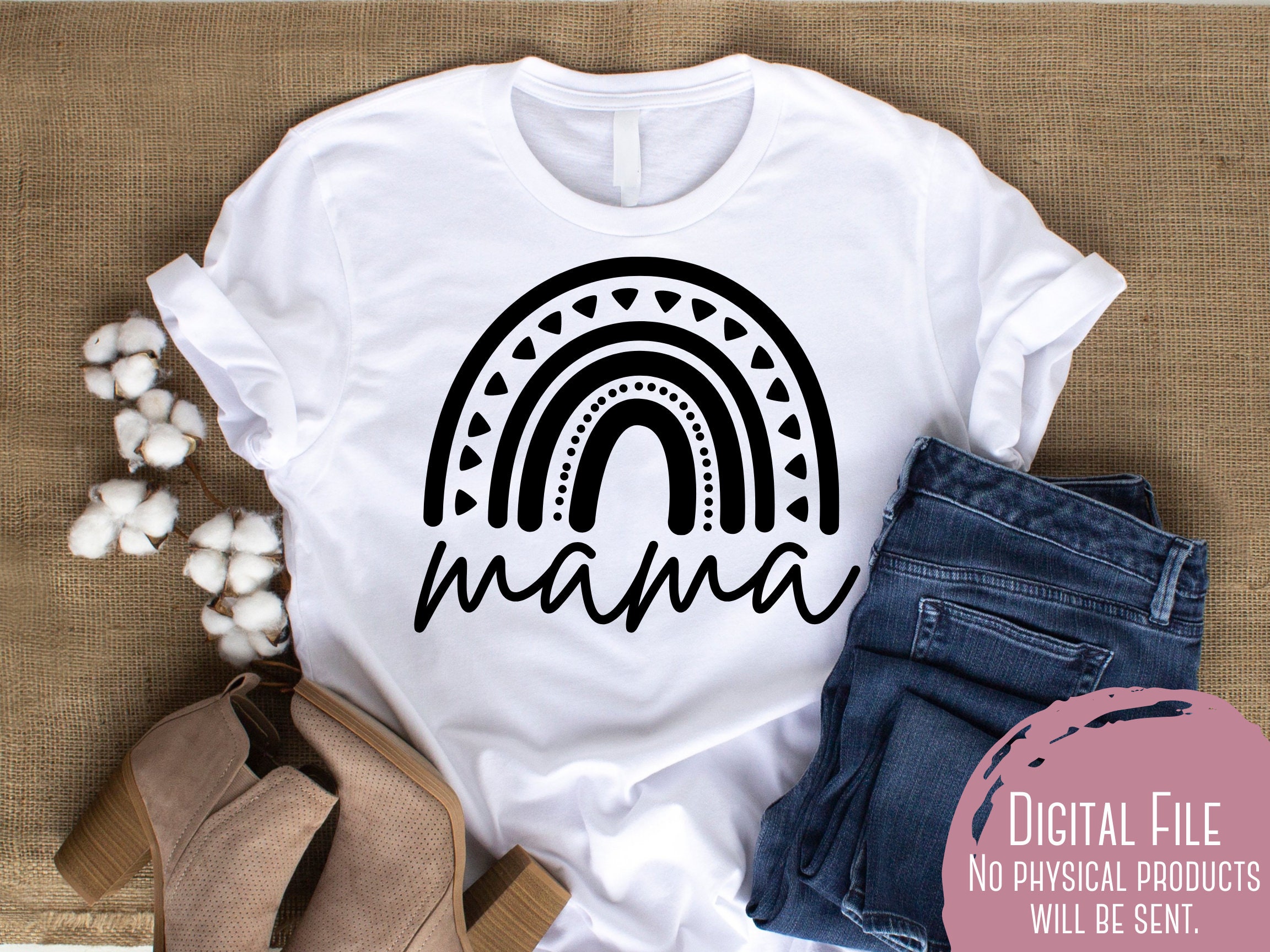 Mama Shirt Svg Mama Rainbow Svg Mama Rainbow Design Mama | Etsy