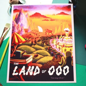The Land of Ooo Art Print - Etsy