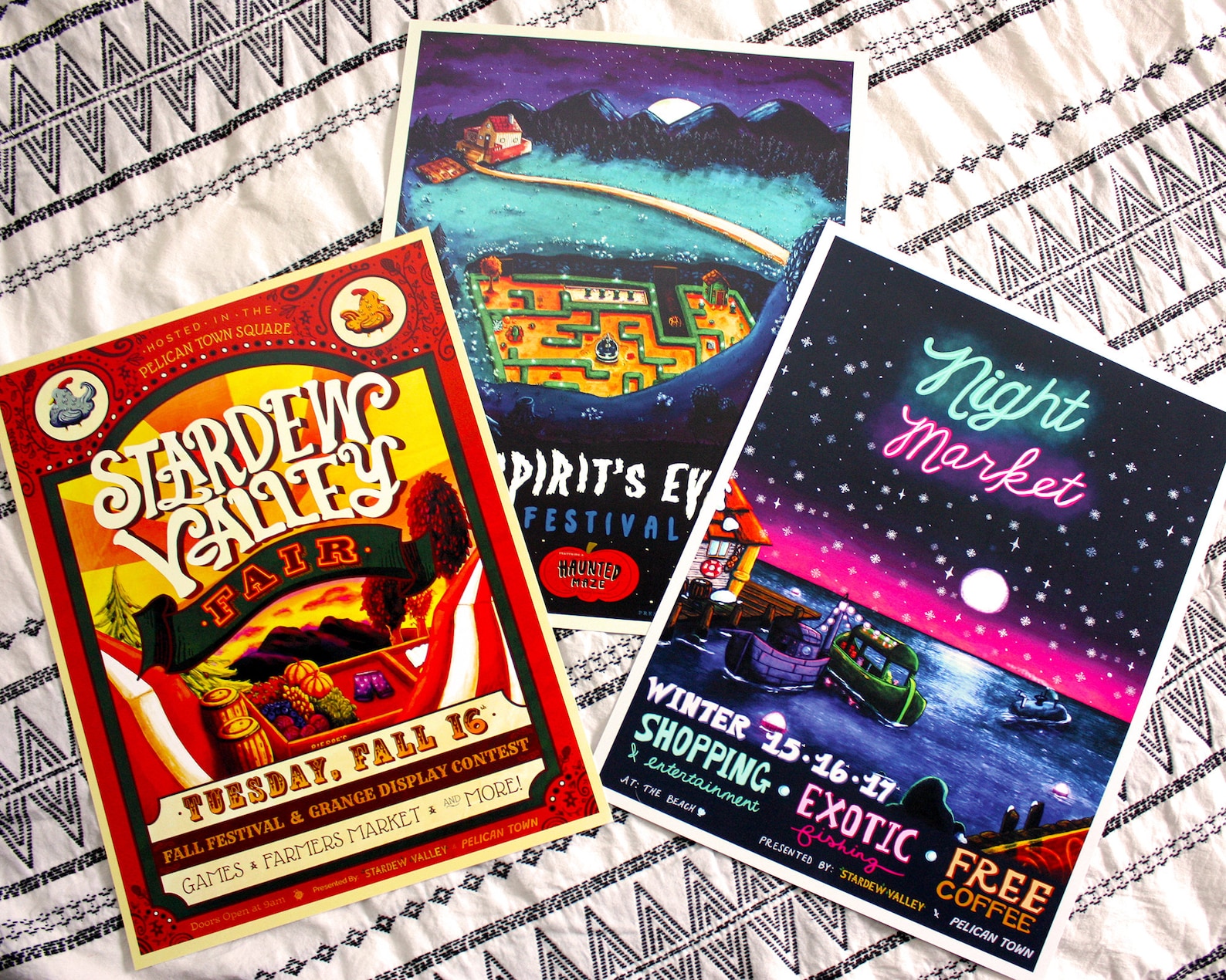 11x14 Inch Stardew Valley Event Poster Prints - Etsy