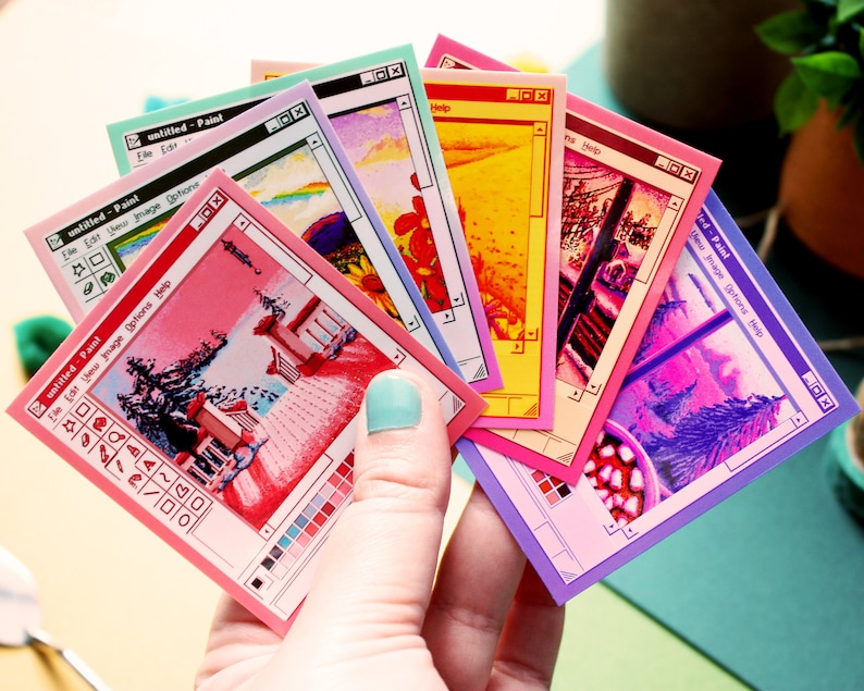 Pixel Art Paint Die-cut Stickers | Etsy