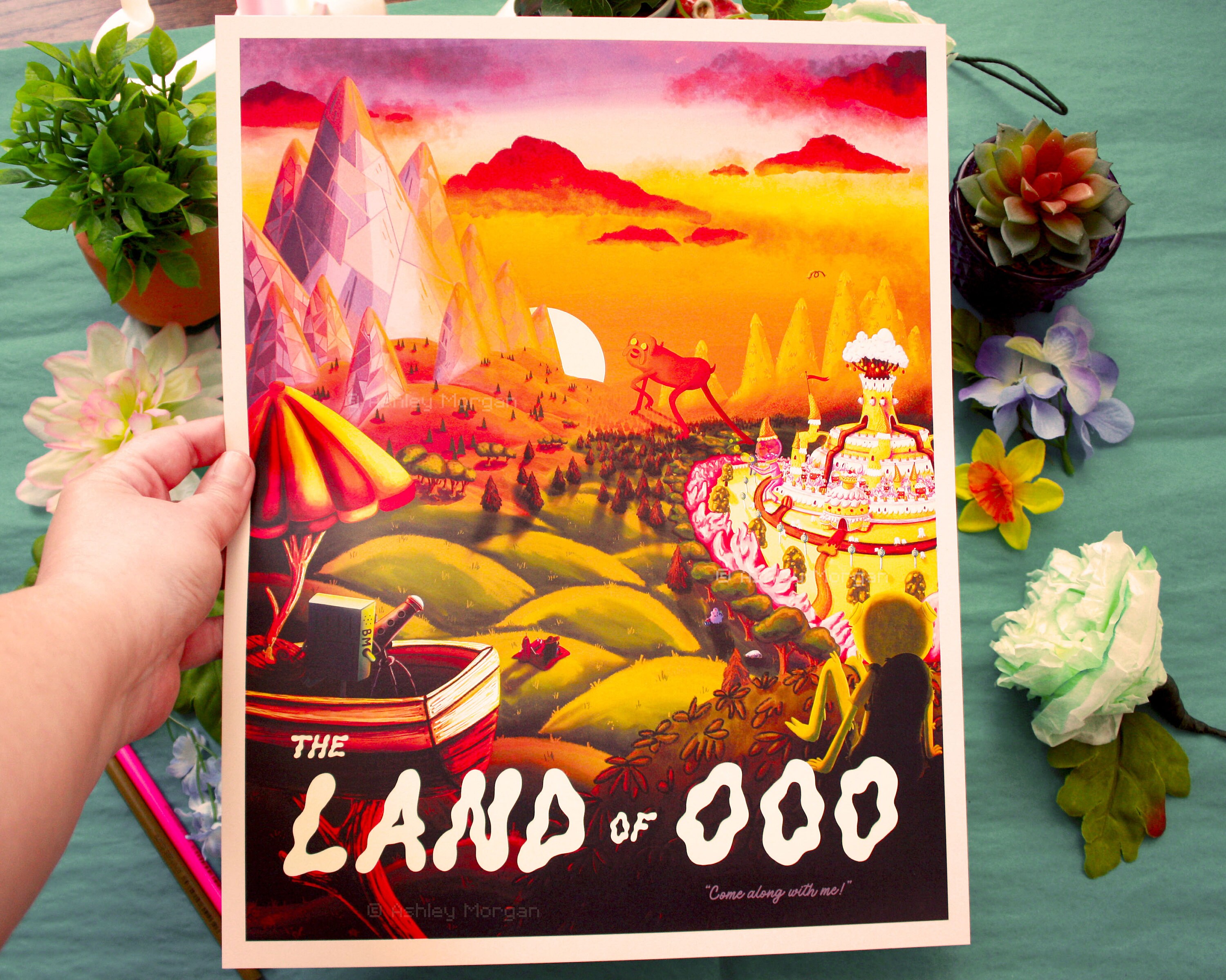 The Land of Ooo adventure Time Art Print | Etsy