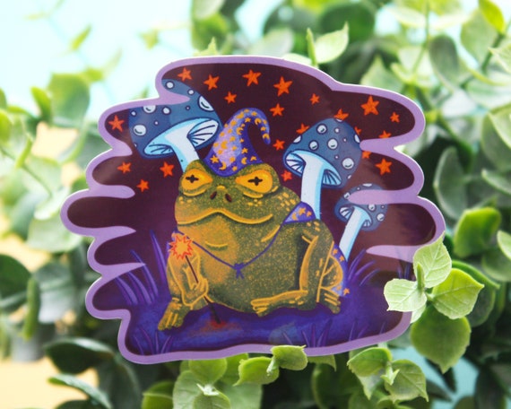 Wizard Toad Die-cut Sticker | Etsy