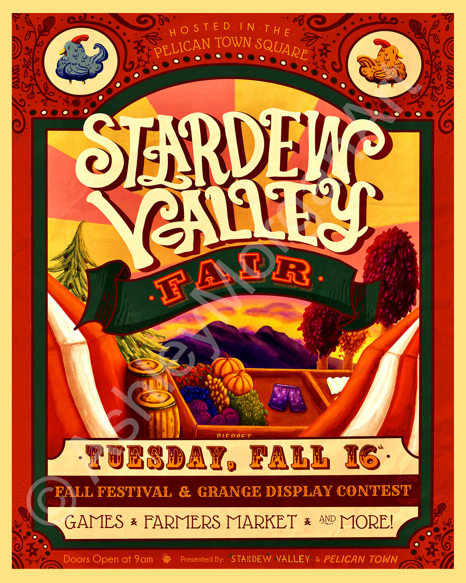 Stardew Valley Fair Poster Art Print DIGITAL DOWNLOAD - Etsy