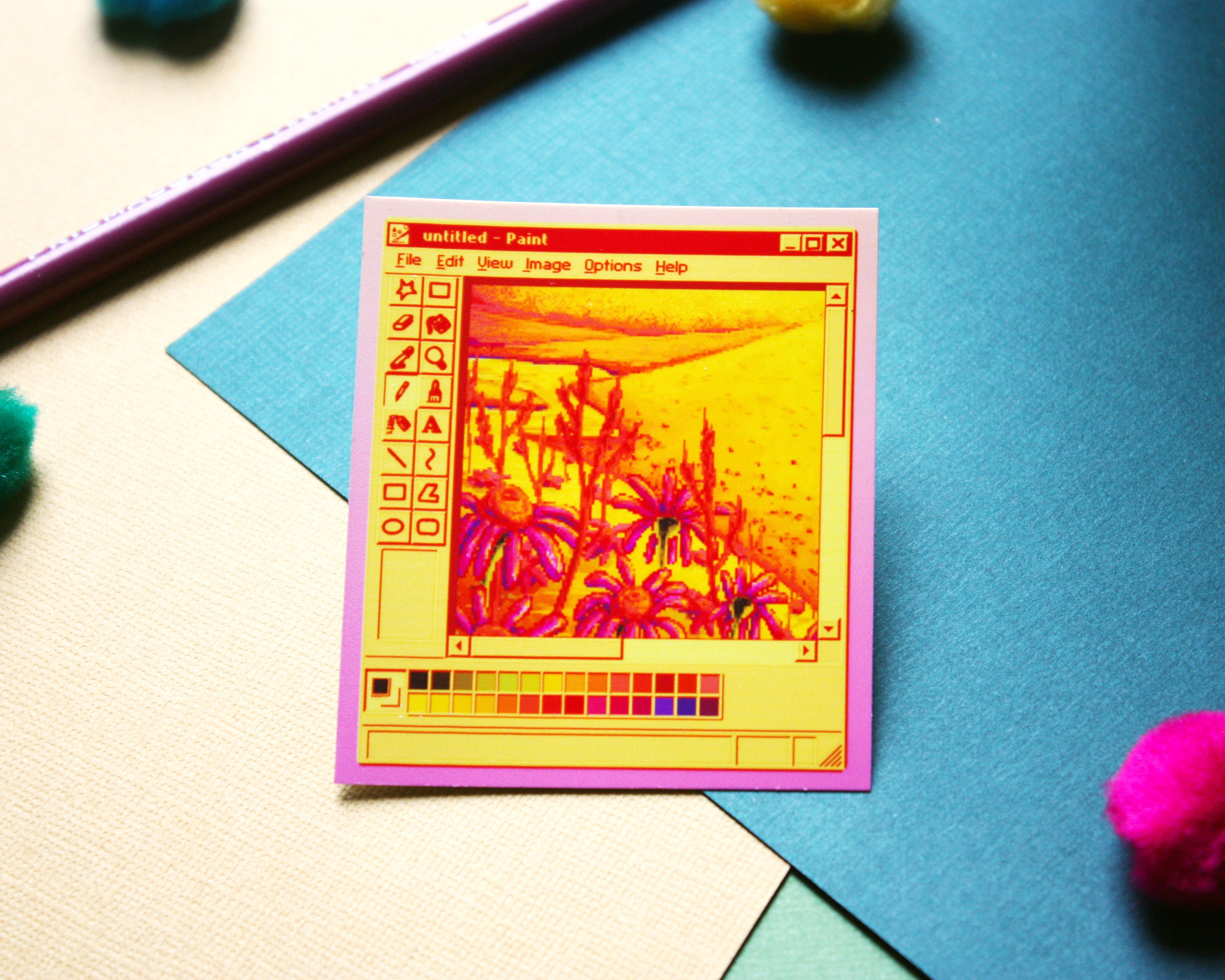 Pixel Art Paint Die-Cut Stickers | Etsy