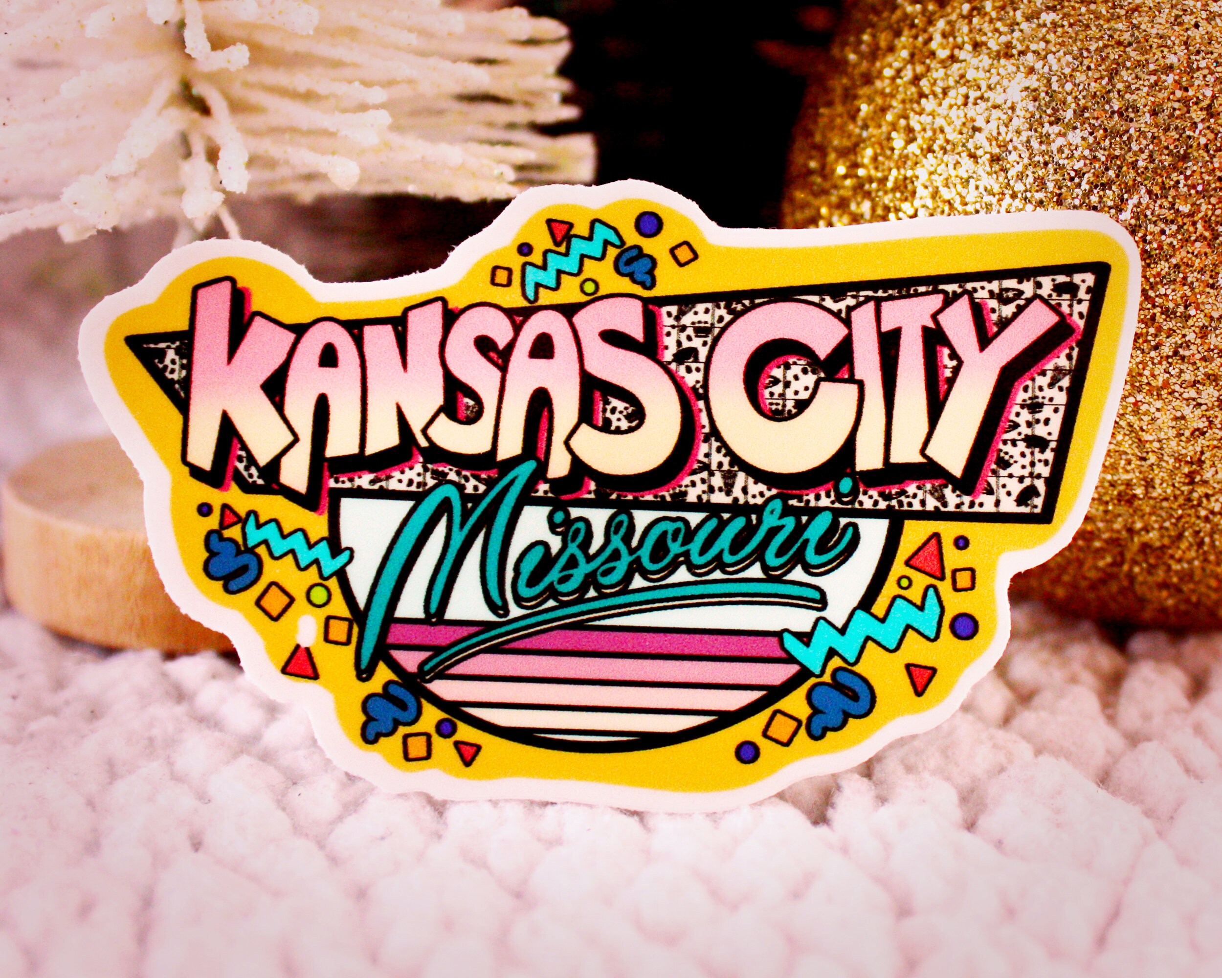 Retro KC Sticker | Etsy