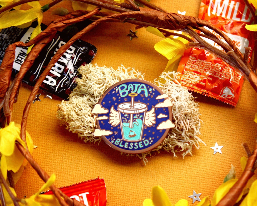 Baja Blessed Enamel Pin - Etsy