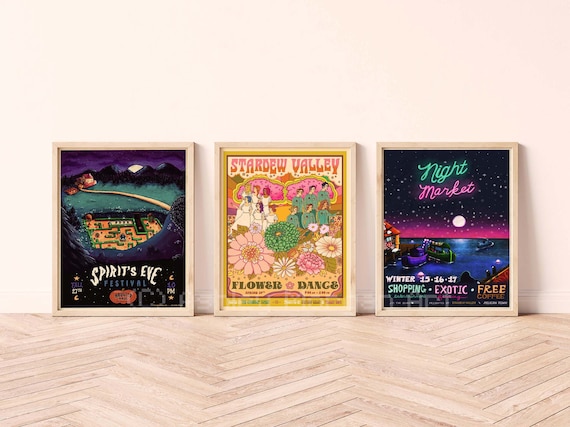 11x14 Inch Stardew Valley Event Poster Prints - Etsy