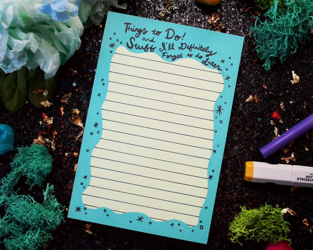 Things to Do! Notepad - Etsy