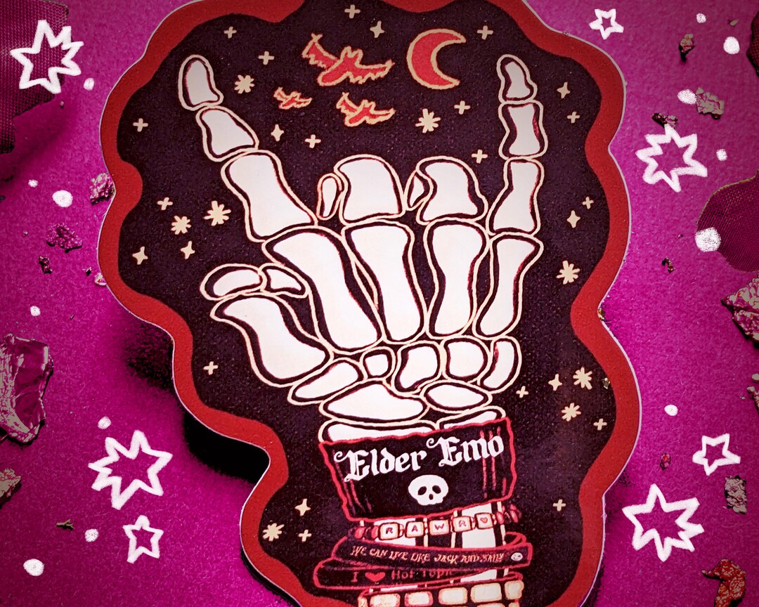 Elder Emo Die-cut Sticker - Etsy
