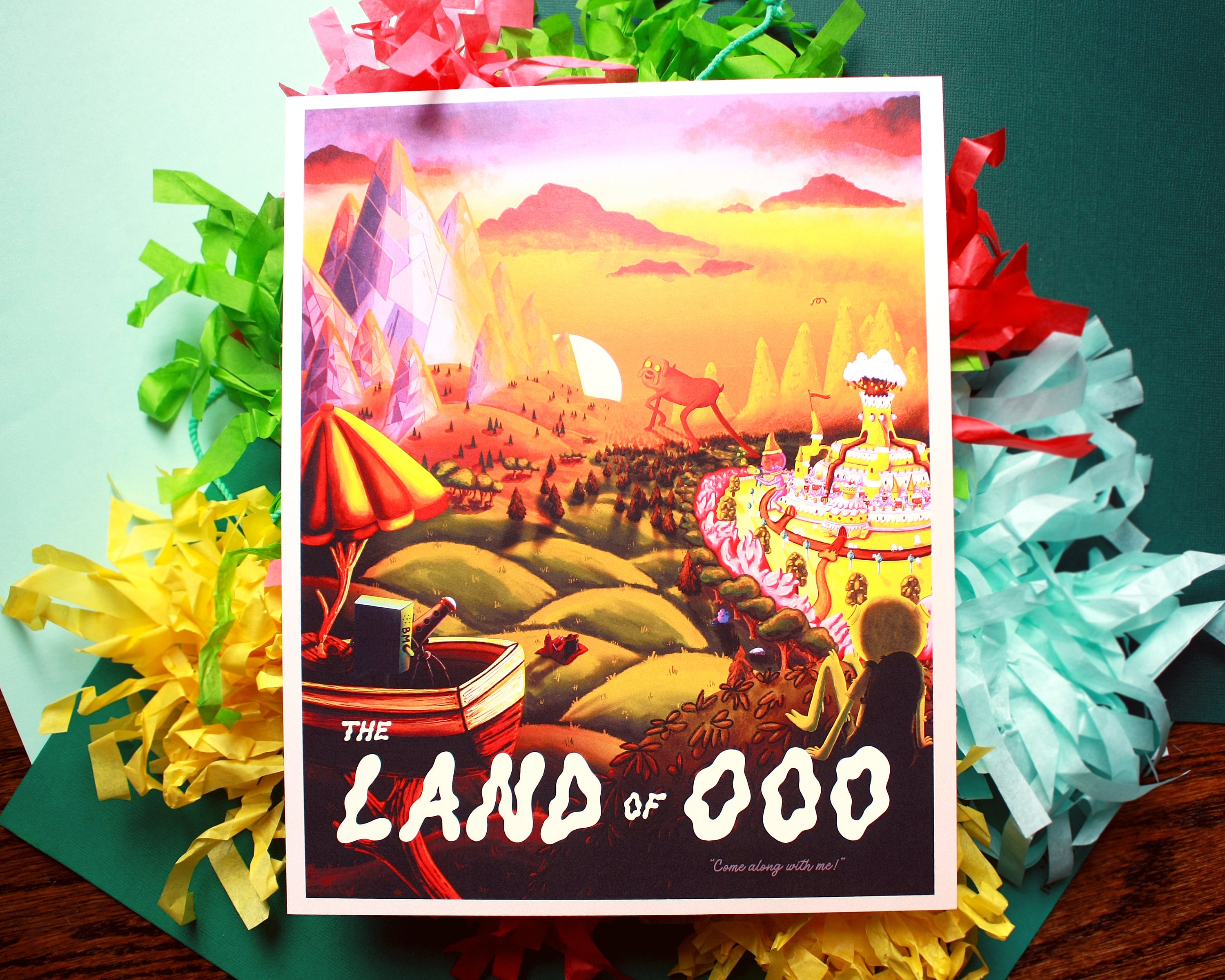 The Land of Ooo adventure Time Art Print | Etsy Australia