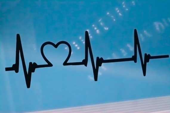 Car Decals Vehicle Decals Sticker Decals Heartbeat Decal | Etsy