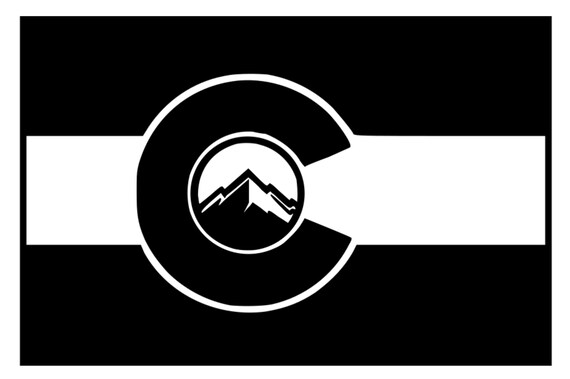 Colorado Flag Colorado mountain Mountain decal colorado | Etsy