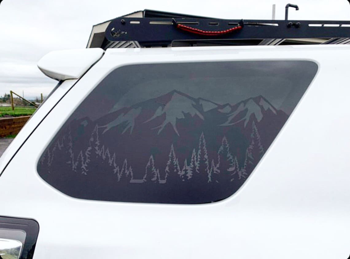 4runner Window Mountain Decal Window Mountain Decal 4runner | Etsy