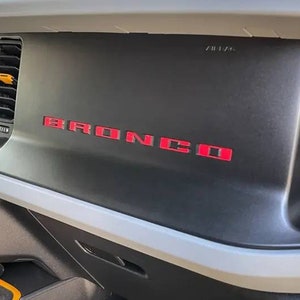 Ford Bronco Glove Box Decal - Etsy