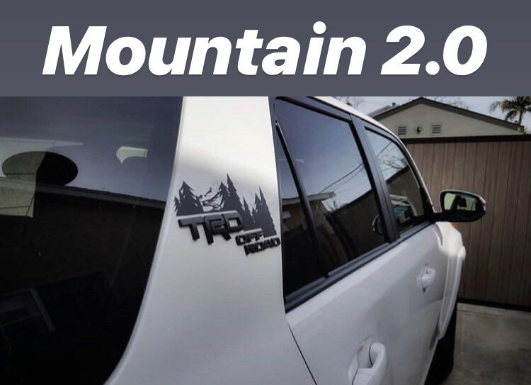 4runner Mountain Decal 4runner Vinyl 4runner Decal 4runner - Etsy