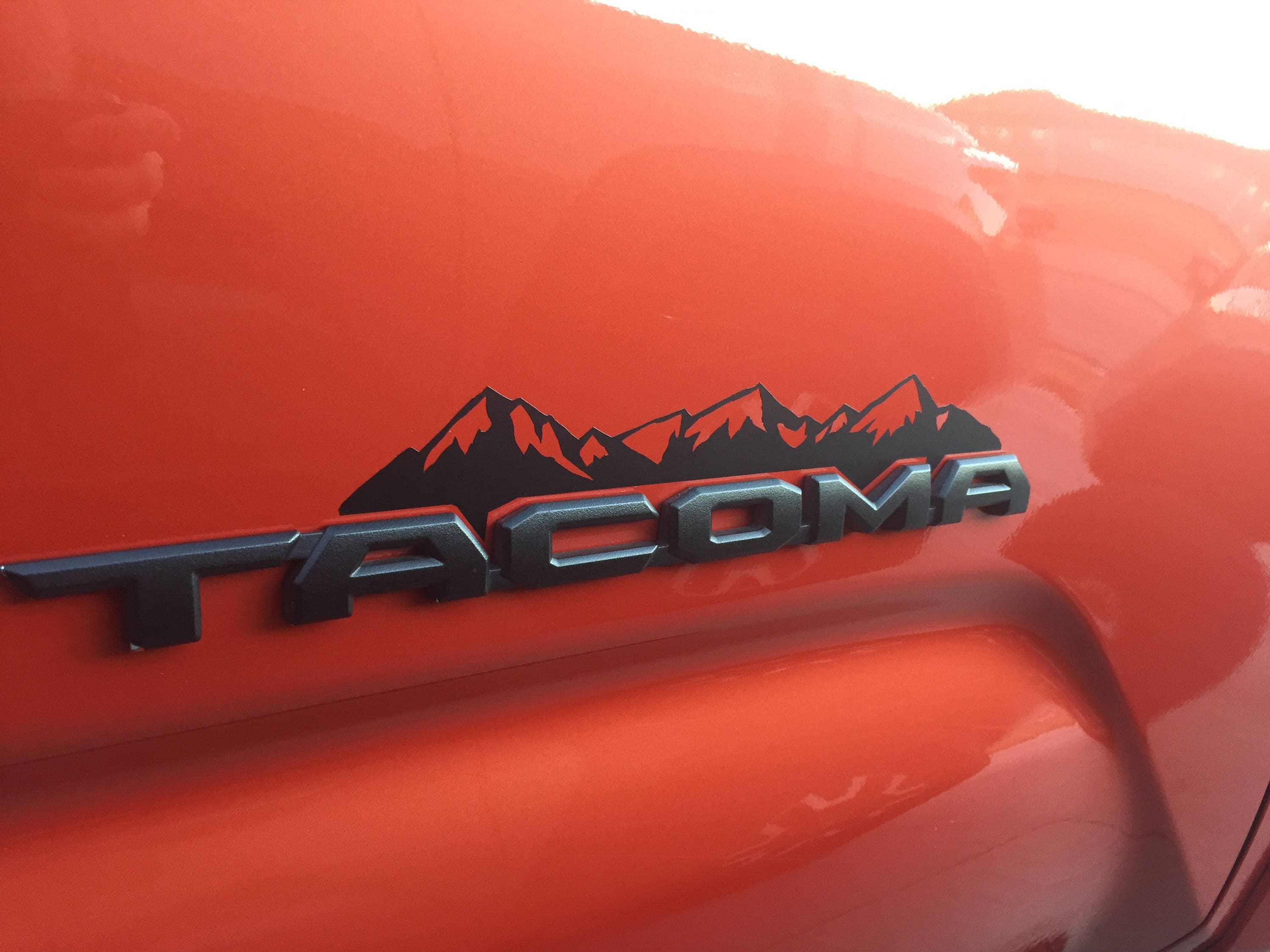 3rd Gen Tacoma Mountain Decal Toyota Mountain Decal Tacoma - Etsy
