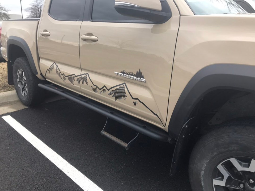Tacoma Mountain Decal, Tacoma Side Decal, Toyota Decal, Tacoma Door ...
