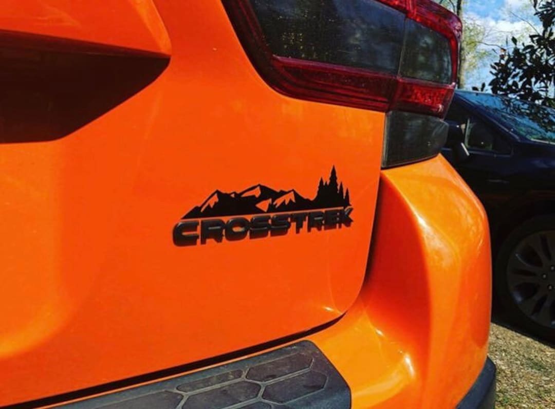 Mountain With Trees Badge Decal for Subaru, Crosstrek Mountain With ...