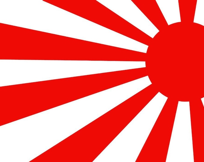 JDM Sunrise Decal, JDM Flag - Etsy