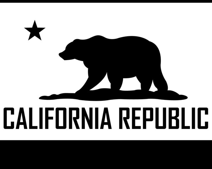 California Flag Decal - Etsy