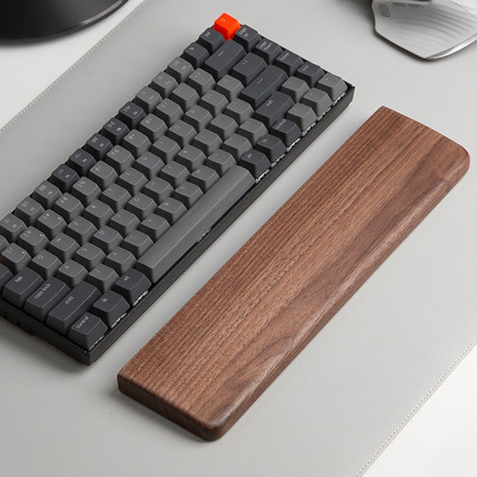 Walnut Wood Keyboard Wrist Rest: Personalized, Ergonomic Support - Etsy