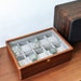 Hansimon Solid Wood Watch Box, Walnut Wood Watch Holder, Watch Storage ...