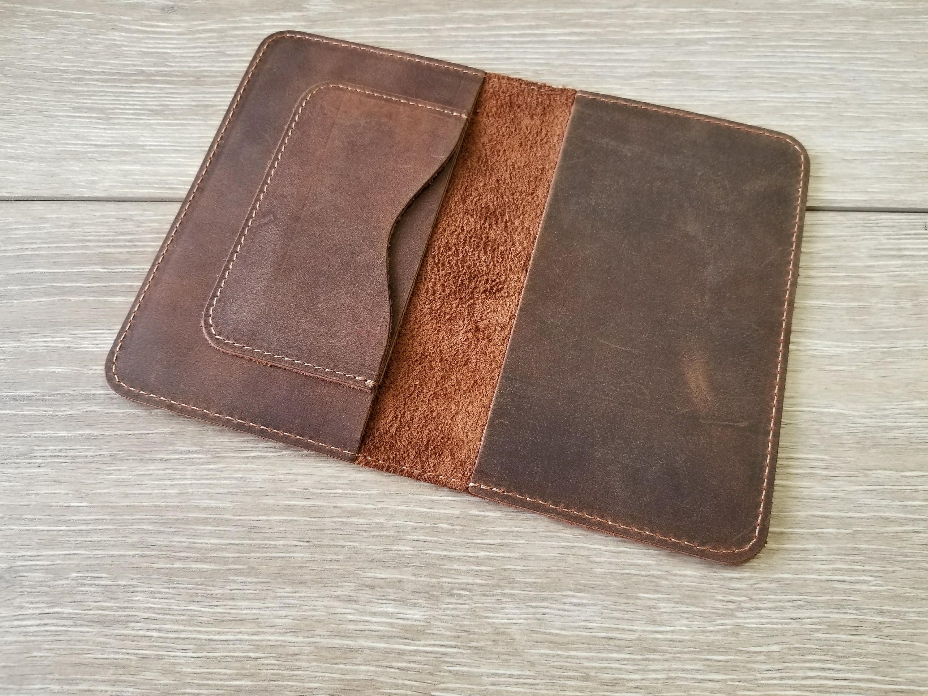 Mens Wallet Travel Journal With Pockets Passport Wallet - Etsy