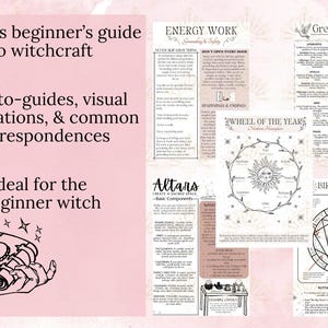 Grimoire, Basic Witchcraft Information Bundle, Beginner Guide to Witchcraft, Printable PDF, Book ...