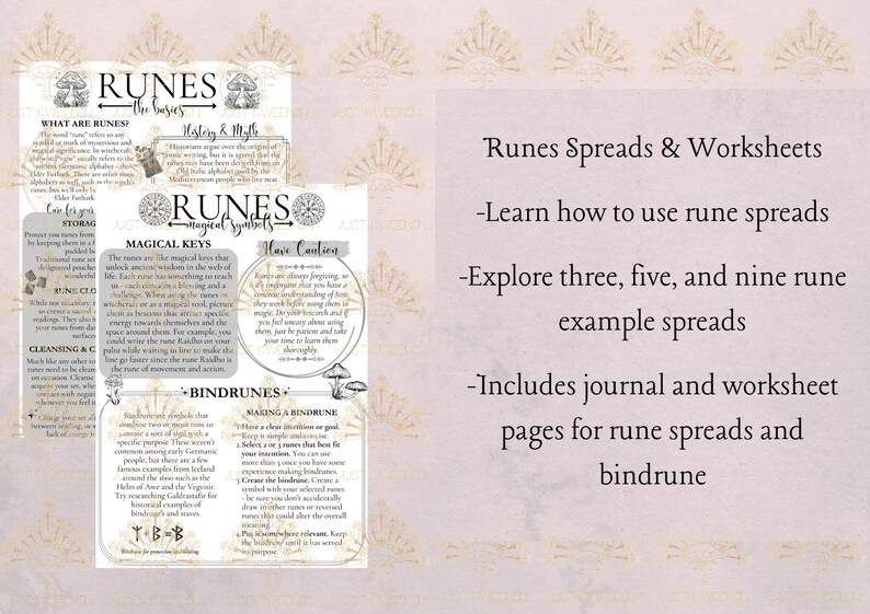 Elder Futhark Runes | Rune Cheat Sheets | Rune Guide | Instant Download ...