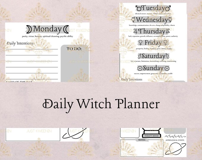 Witchy Printable Planner | Witch's Ultimate Planner | Witch Printables ...