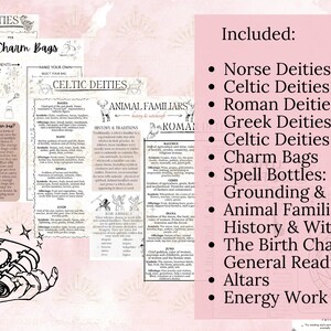 Grimoire, Basic Witchcraft Information Bundle, Beginner Guide to Witchcraft, Printable PDF, Book ...