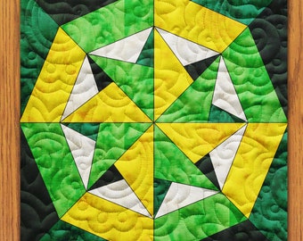 Spiral Cats Quilt Block PDF Pattern With Video Tutorial 16, 18, 20, 22 ...