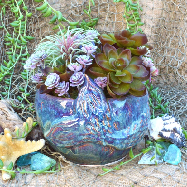 Mermaid Succulent Planter - Etsy