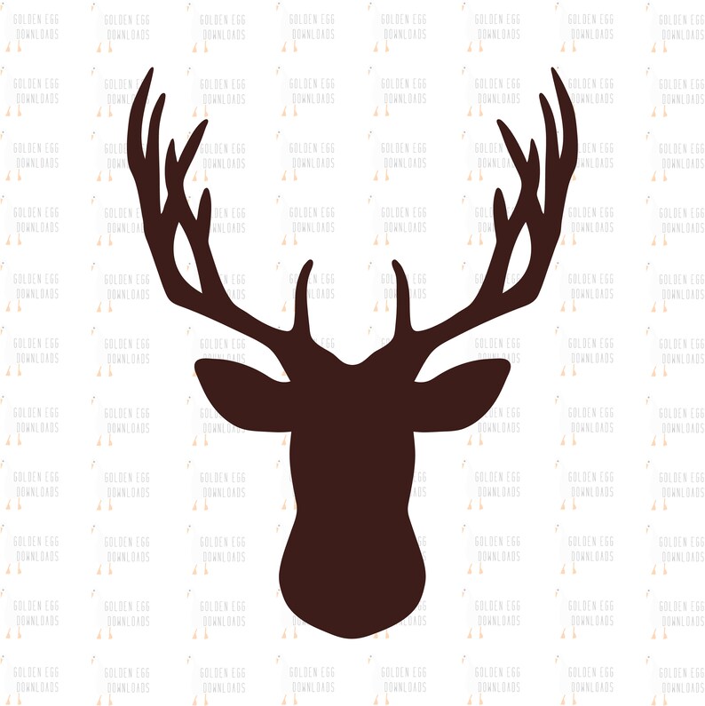 Stag Head SVG Beautiful Stag Head Stag Head Clip Art Deer - Etsy